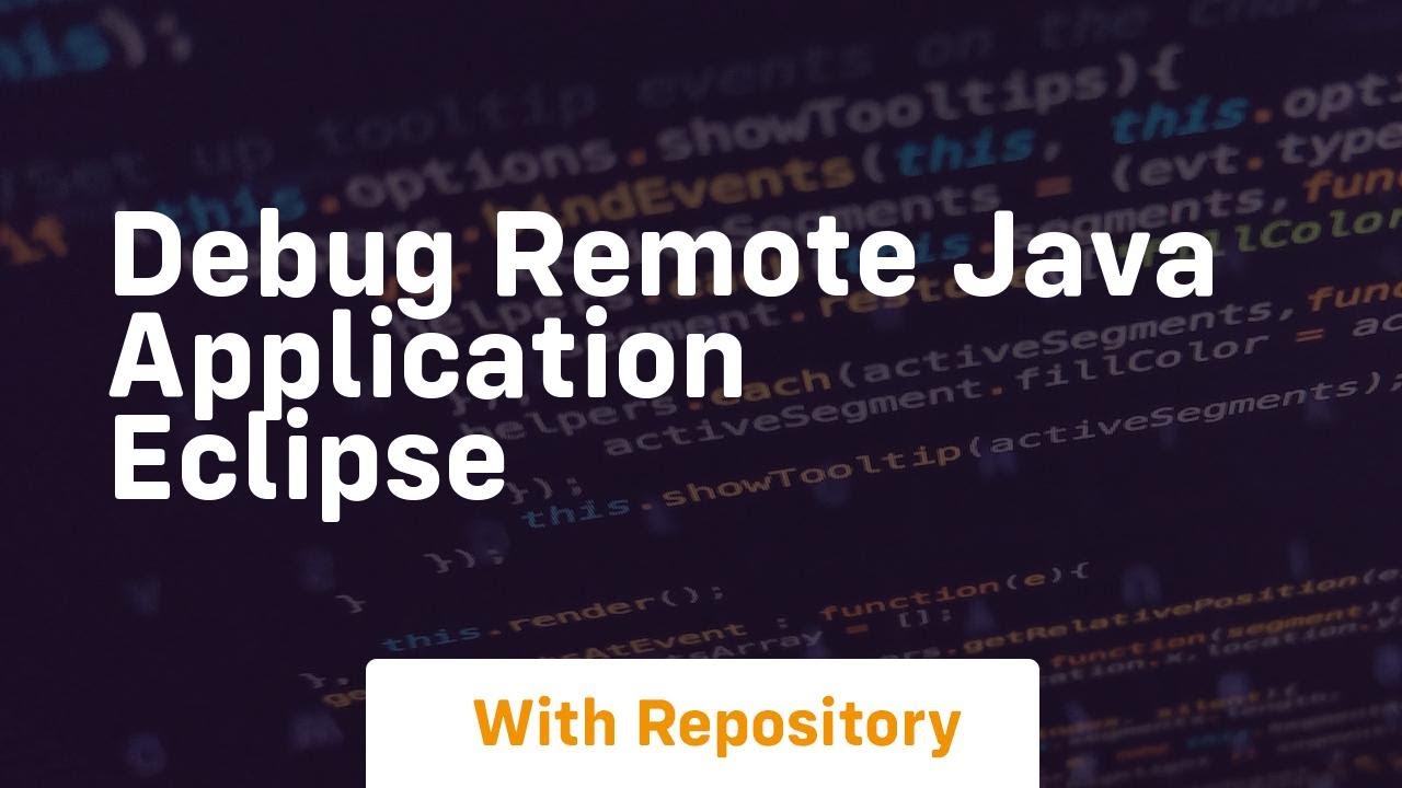 Debug Remote Java Application Eclipse Youtube