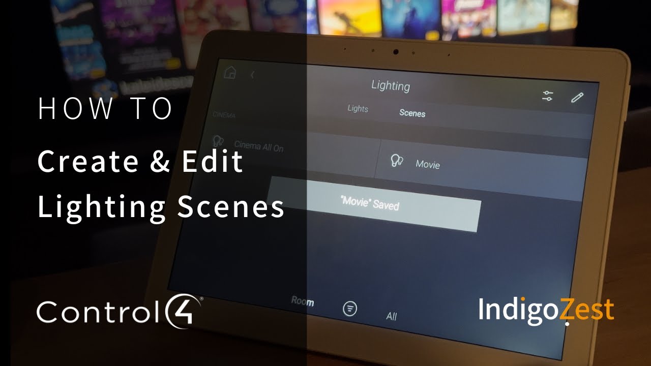 How To Create And Edit Control4 Lighting Scenes Youtube
