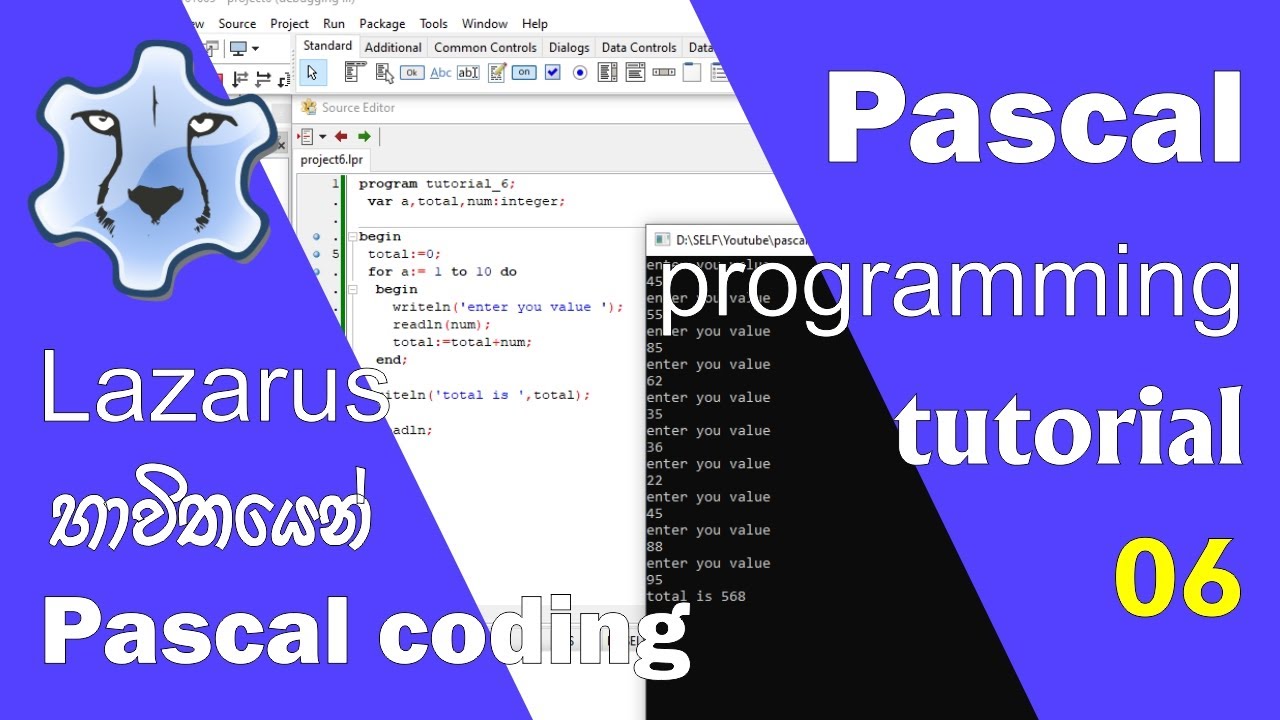 Pascal Programming Tutorial 06 For Loop In Sinhala а ѓа а а а ѕ Youtube