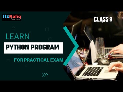 Python Program Practice For Class 7 8 Computer Practical Exam Youtube