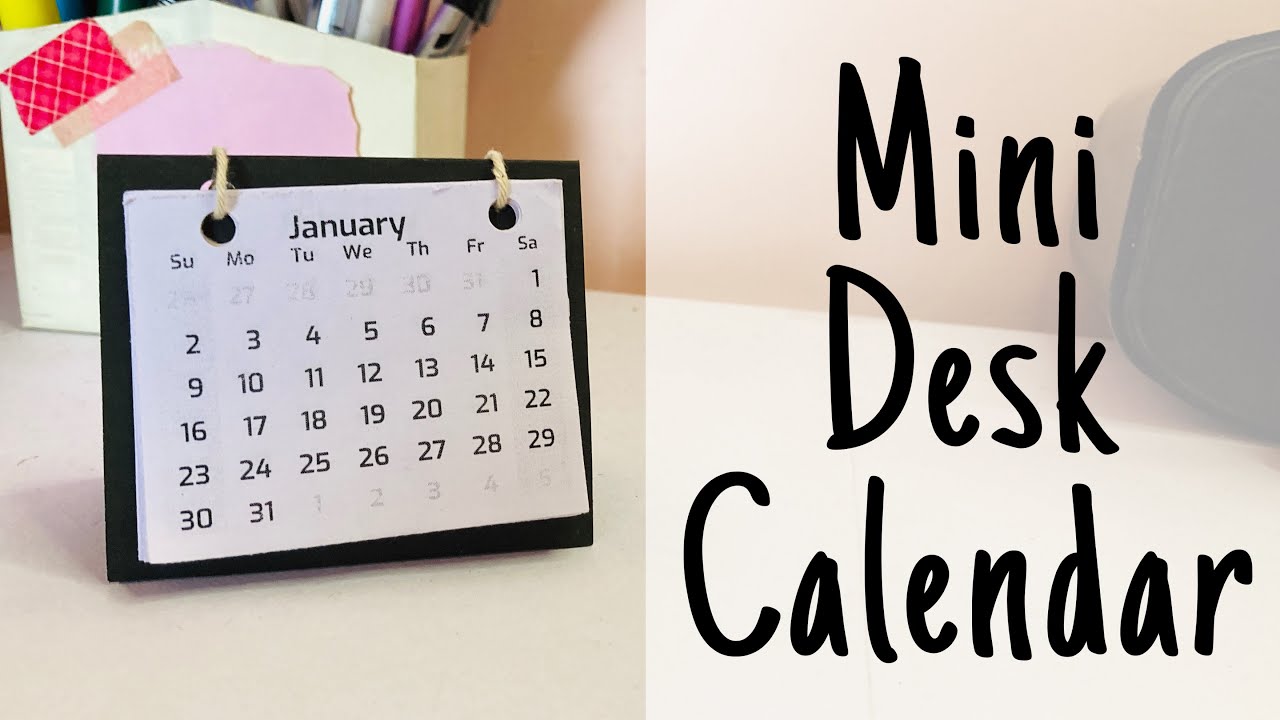 Diy Desk Calendar At Leroy Vanleer Blog