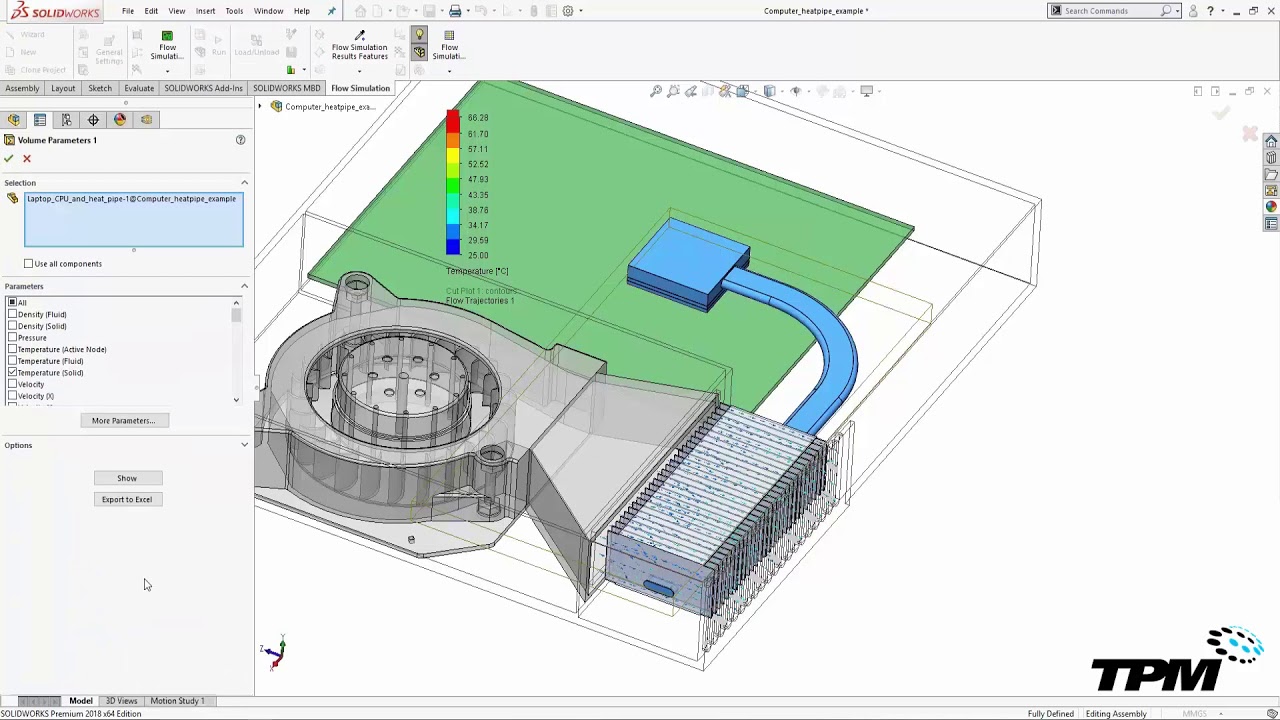 Solidworks Flow Electronic Cooling Module Youtube