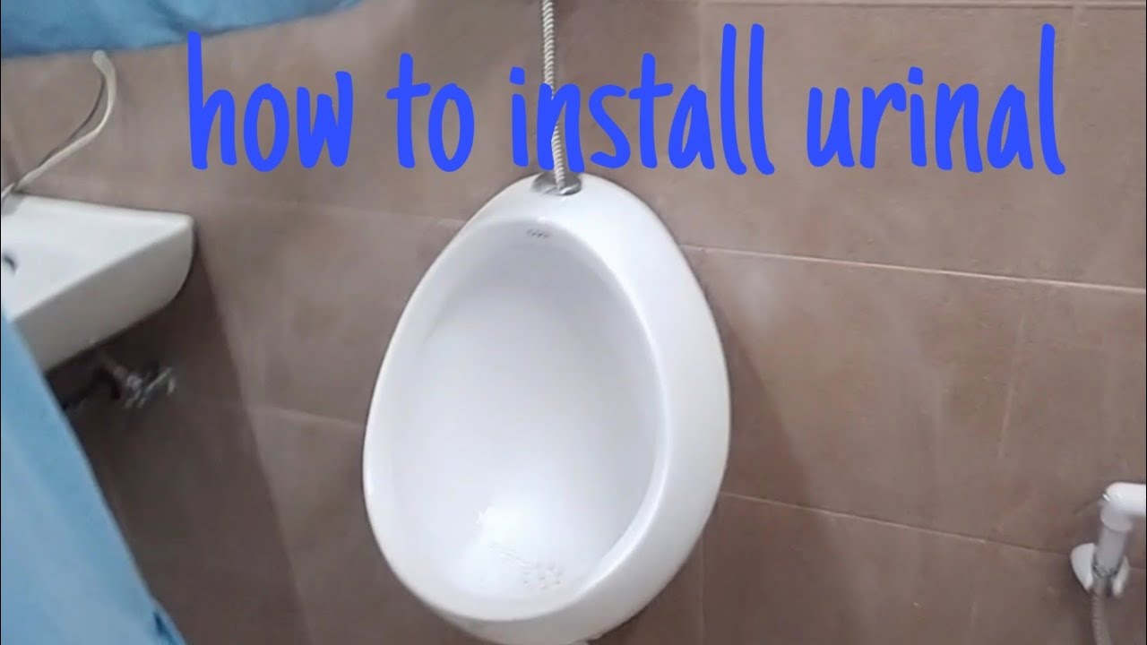 How To Install Urinal Youtube