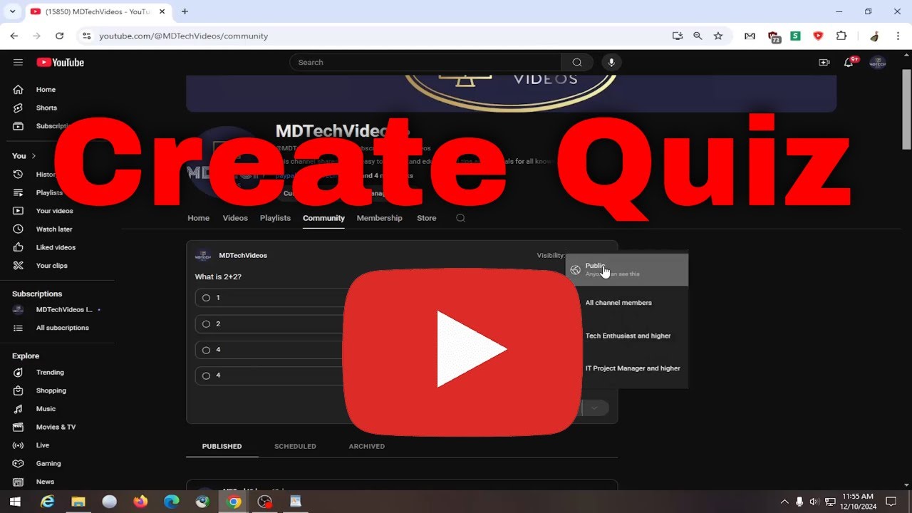 How To Create An Quiz On Youtube Guide Youtube