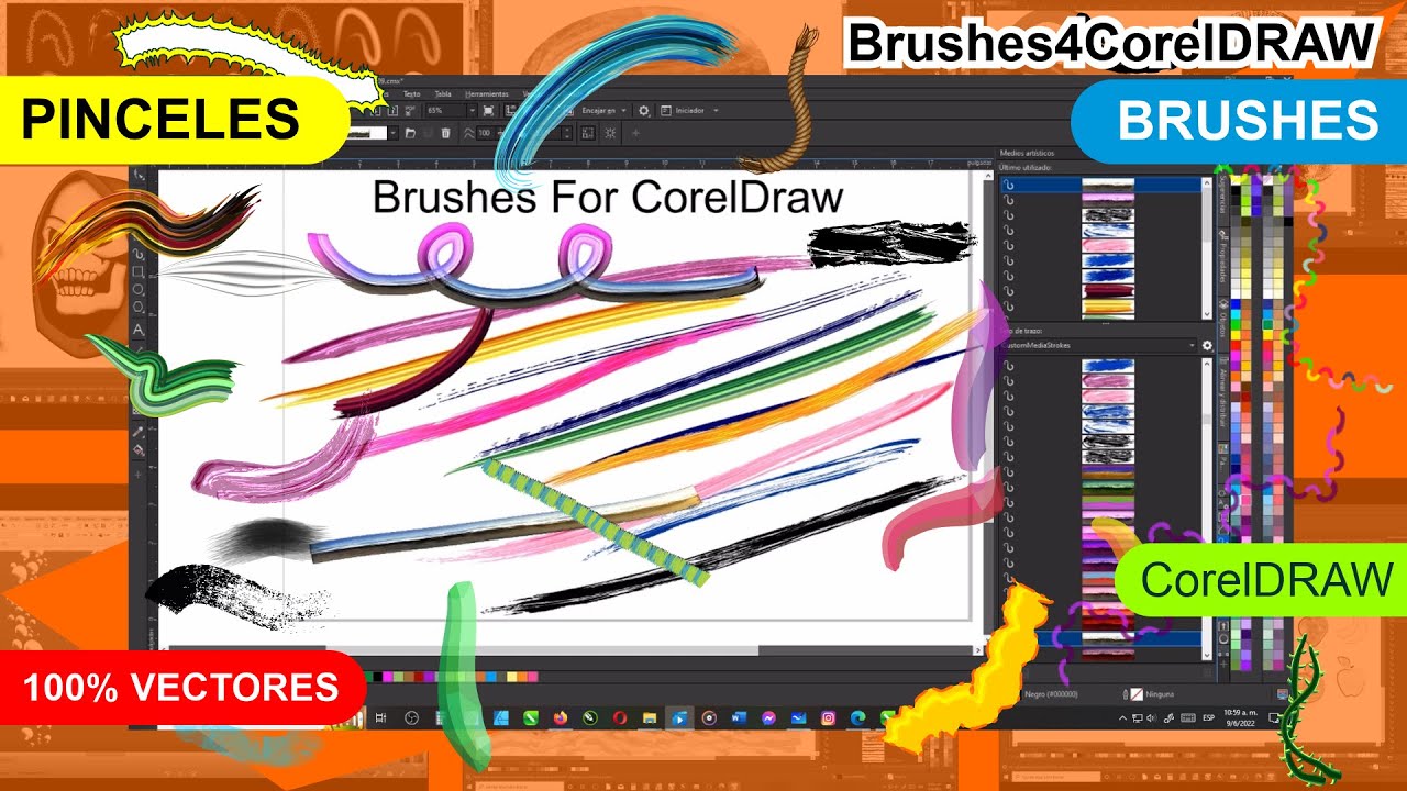 Free Artistic Media Brushes For Coreldraw Gratis Coreldraw Tutorial
