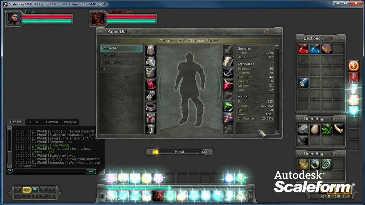 Autodesk Scaleform Mmo Kit Youtube