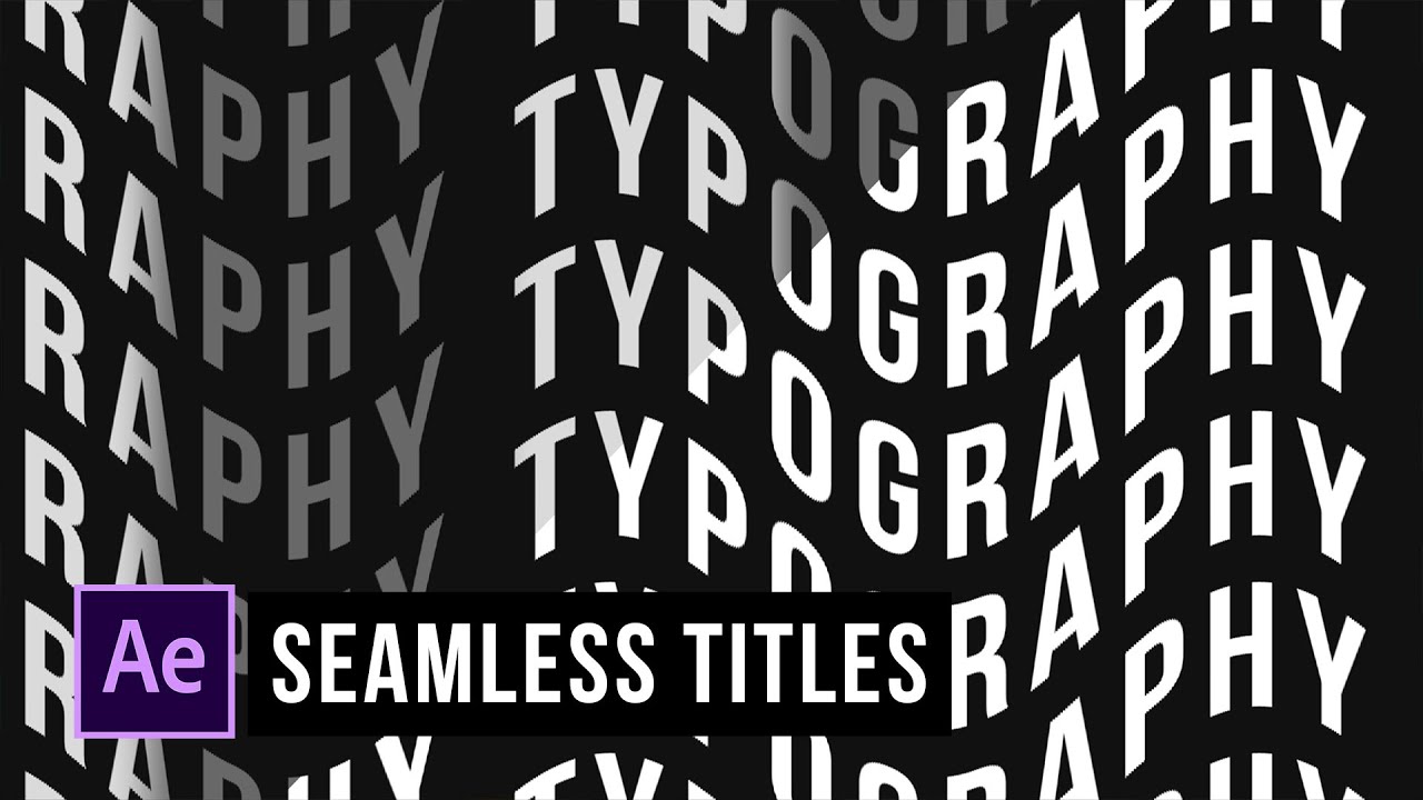 Typography Template After Effects Free