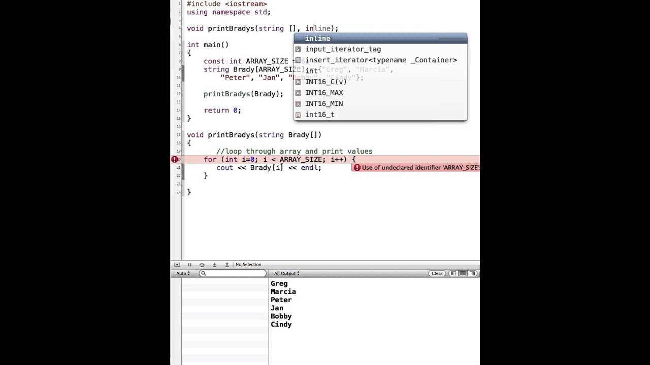 C Pass An Array To A Function Youtube