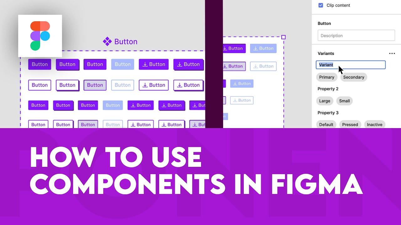 How To Create Figma Components Youtube