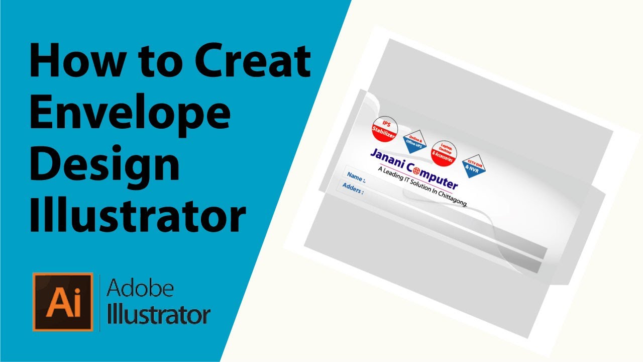 Envelope Design Tutorial How To Create Envelope Layout In Illustrator