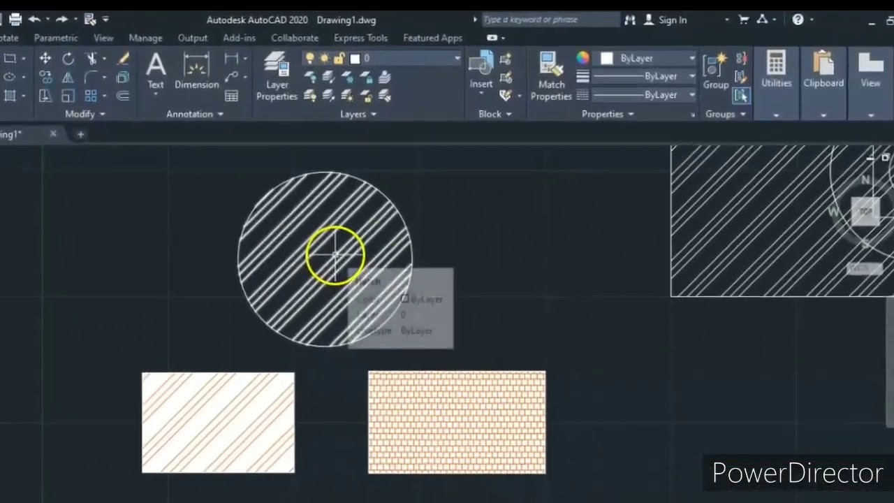 The Hatch Command Autocad 2020 Youtube