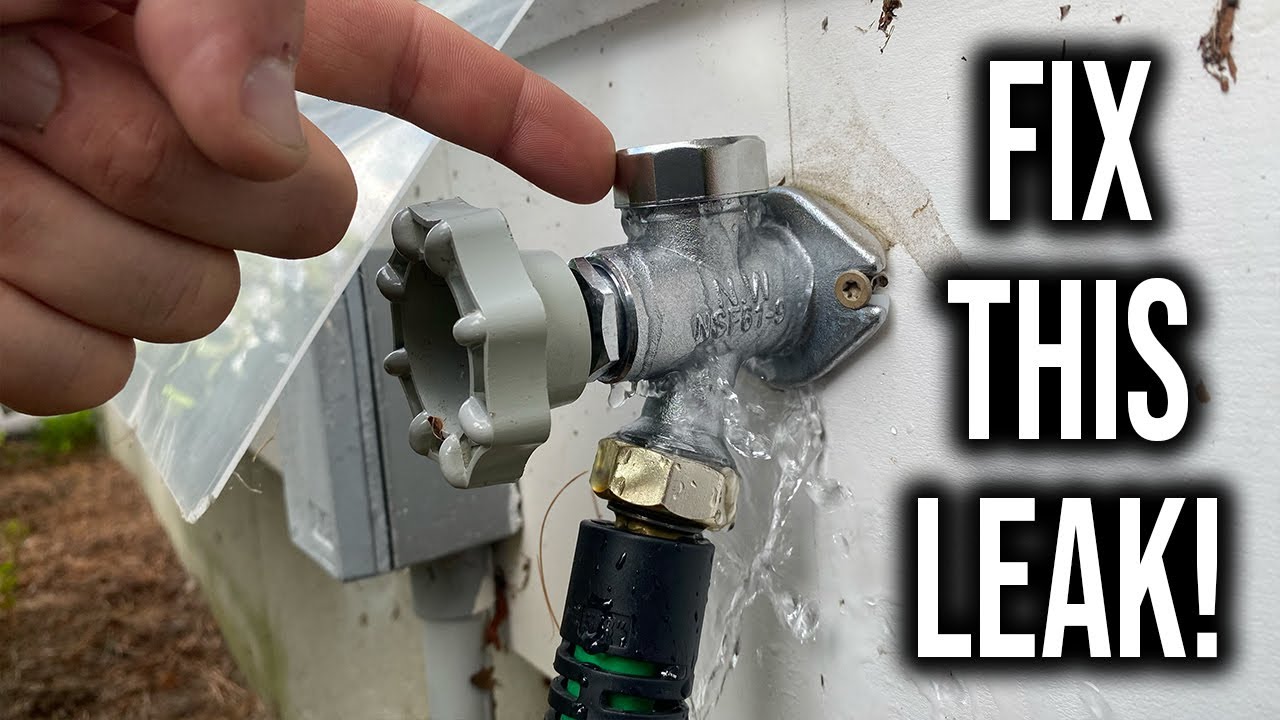 Easy Repair Leaking Frost Proof Faucet From The Top Vacuum Breaker