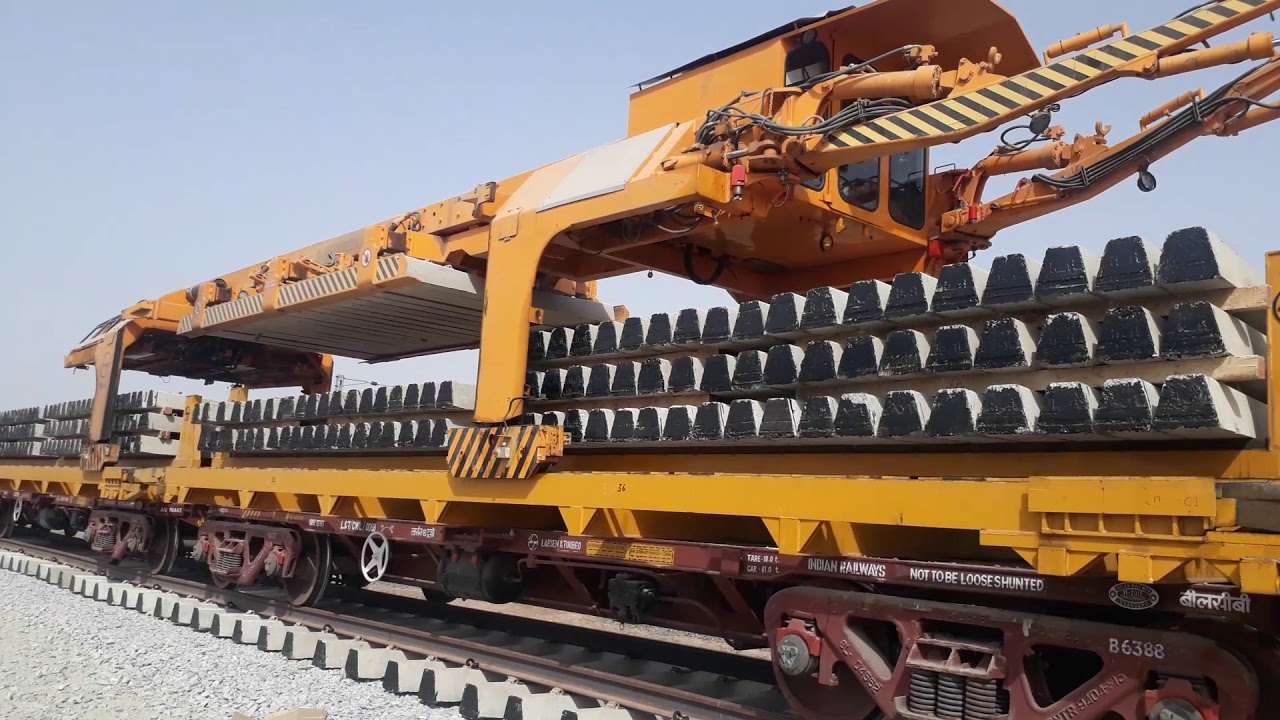 Railway Track Laying Machine Youtube