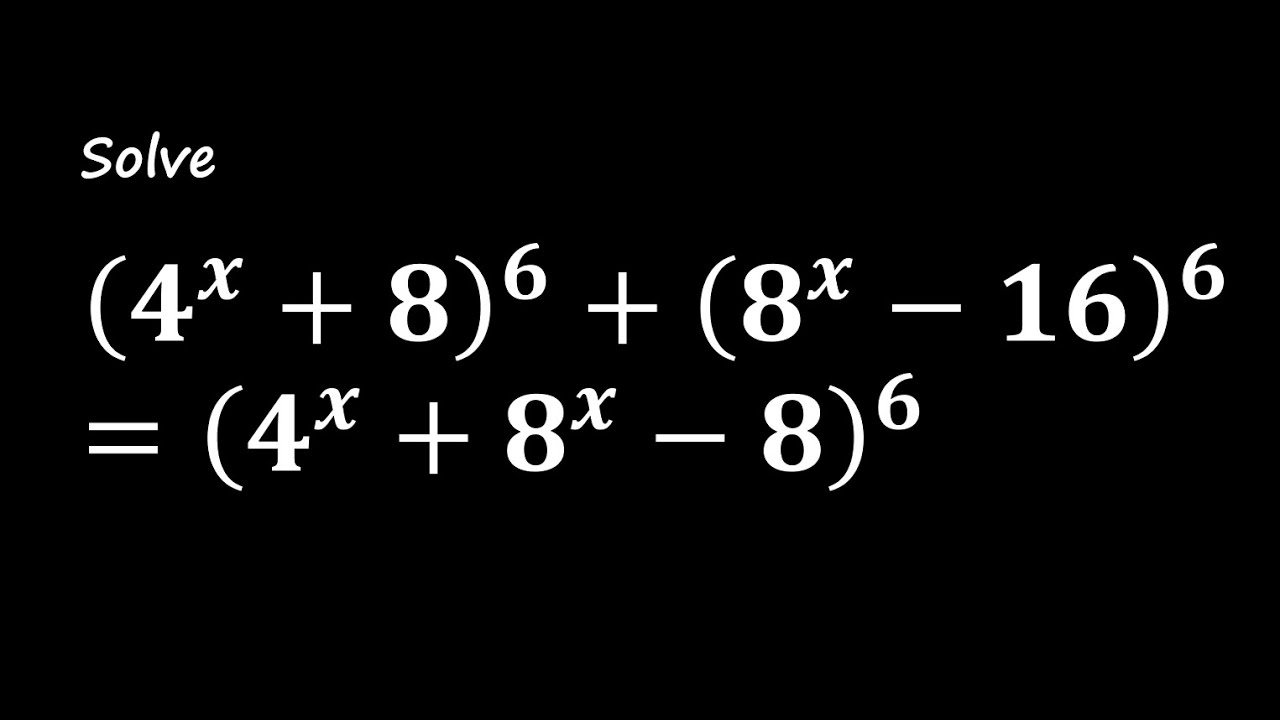 Solving An Exponential Equation Youtube