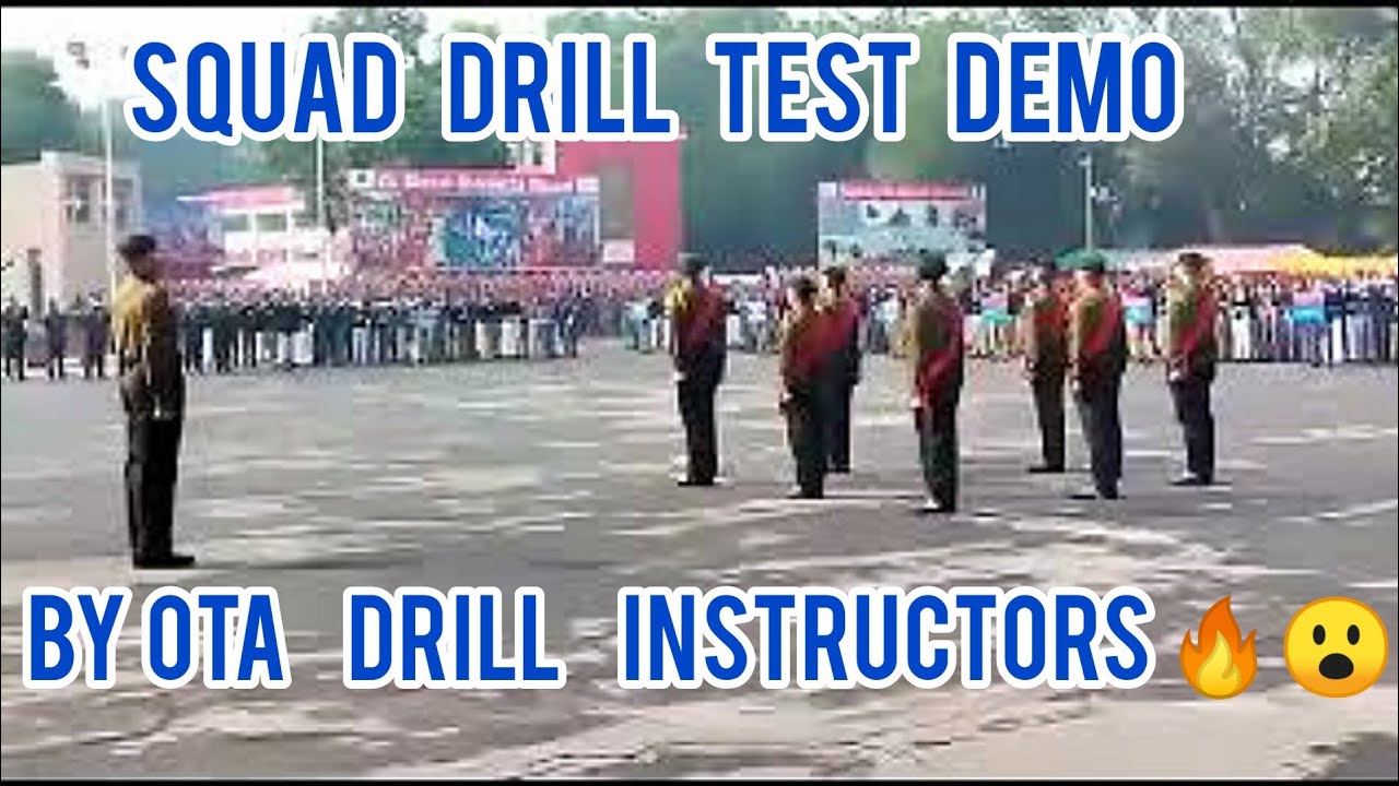 Squad Drill Test Demo By Ota Drill Instructorsёяши Rdc Drillinstructor