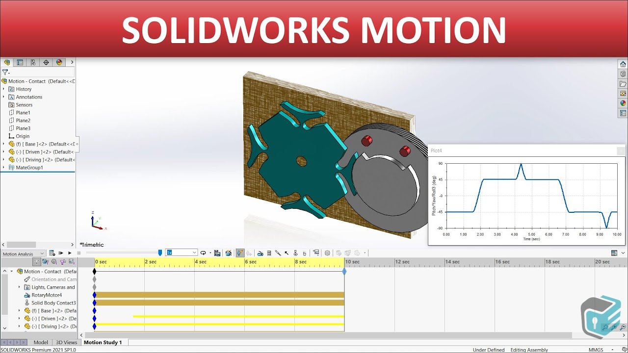 Solidworks Motion Contact Youtube
