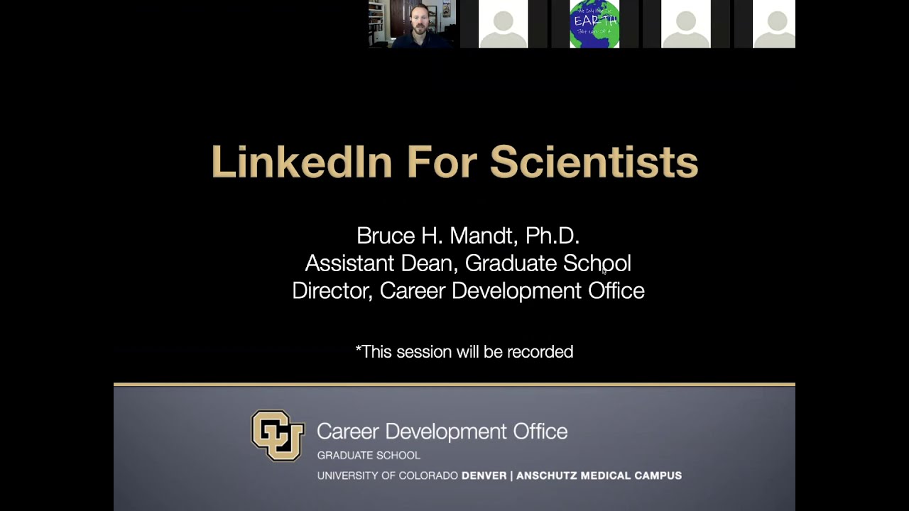 Linkedin For Scientists Workshop Youtube