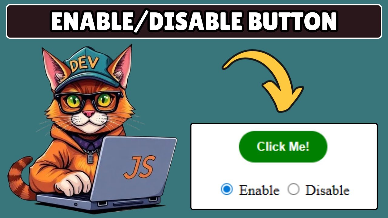 How To Enable And Disable Button In Javascript Youtube