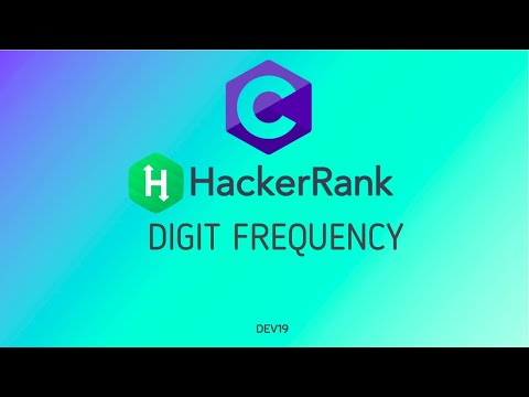 14 Digit Frequency Hackerrank C Solutions Youtube