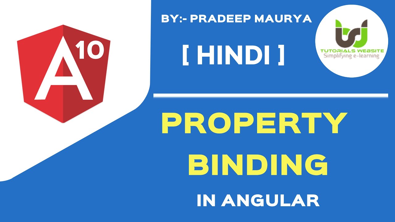 Property Binding In Angular Angular 10 Tutorials In Hindi Part 11