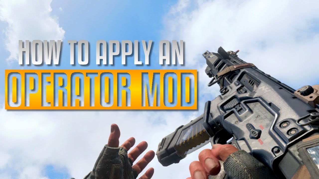 Black Ops 4 How To Apply Operator Mods Cod Bo4 Youtube