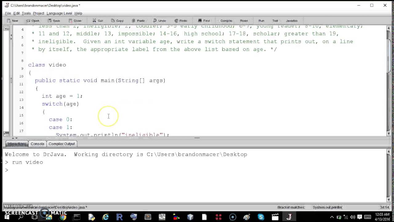 20925 Java Solution Walkthrough Myprogramminglab Youtube