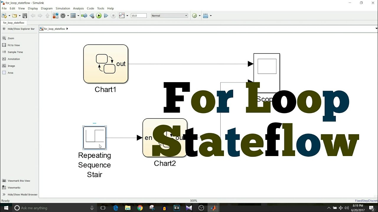 Simulink Tutorial 32 For Loop In Stateflow Youtube