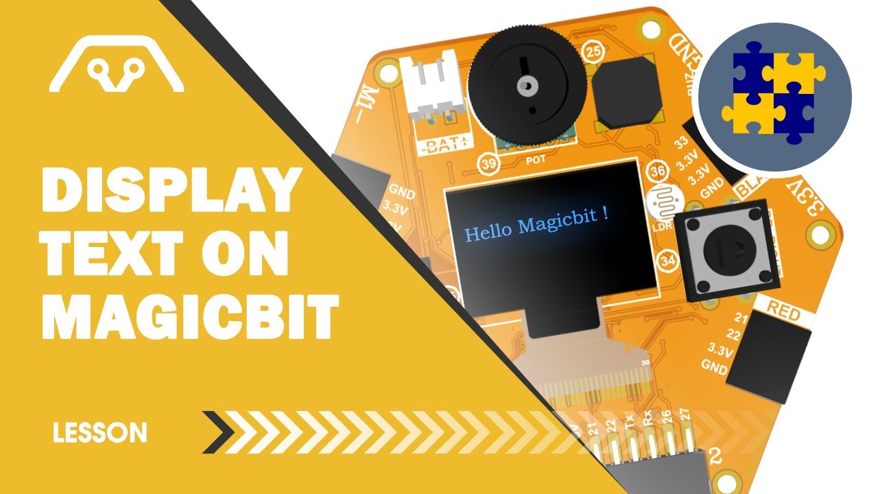 Display Text On Magicbit Magicblocks Youtube