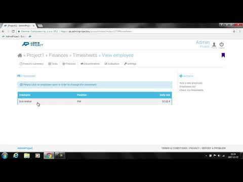 Adminproject Tutorial Timesheets Youtube