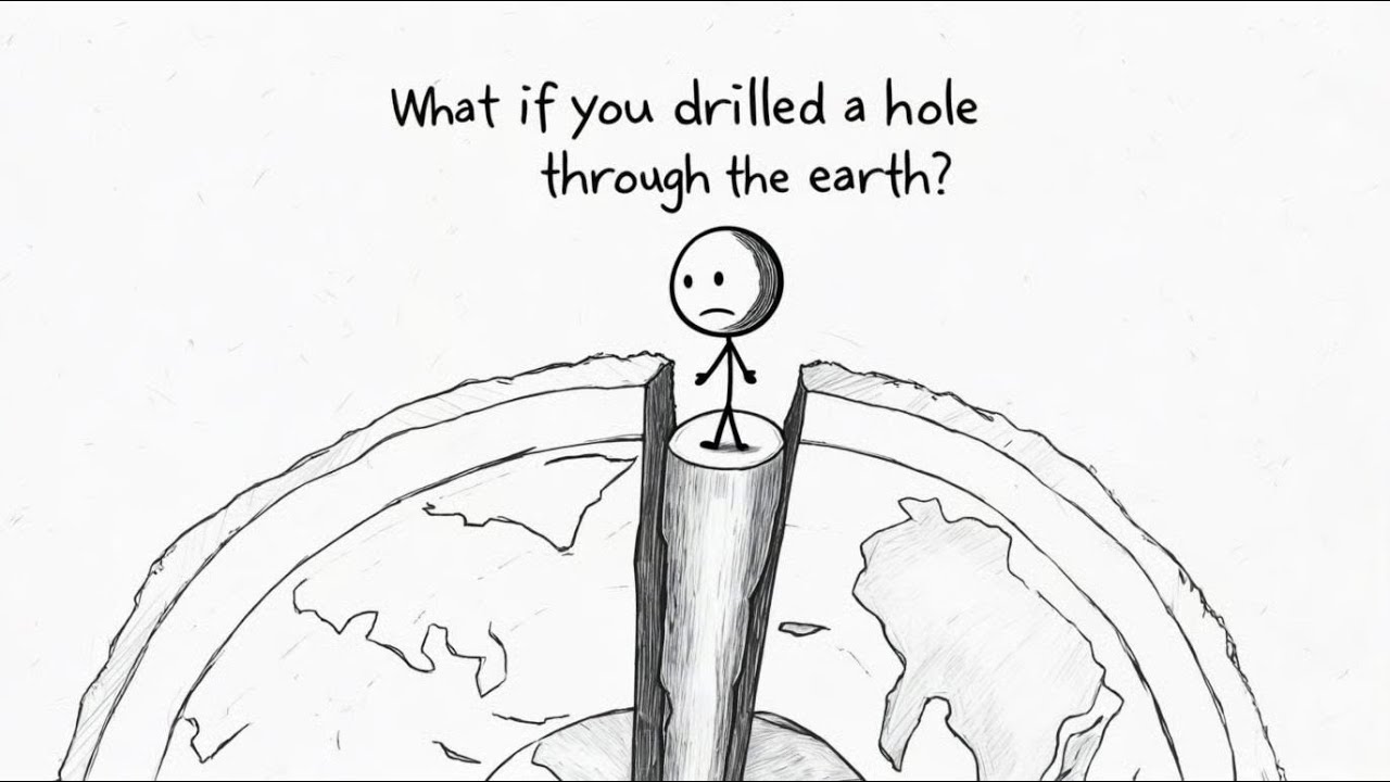 What If You Drilled A Hole Through The Earth And Jumped In Youtube