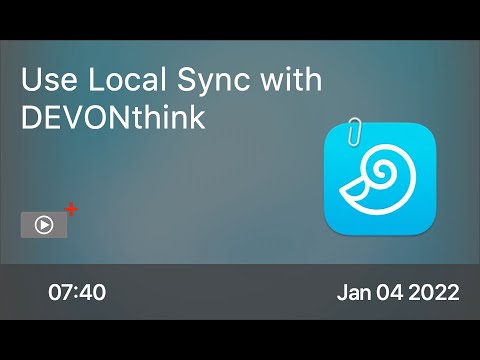Scom1114 Use Local Sync With Devonthink Preview Youtube