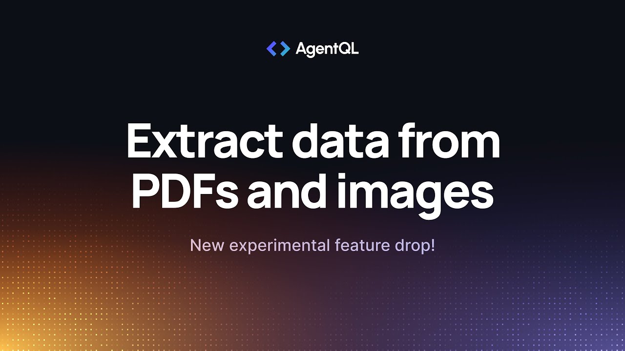 Extract Data From Pdfs And Images With Agentql Youtube
