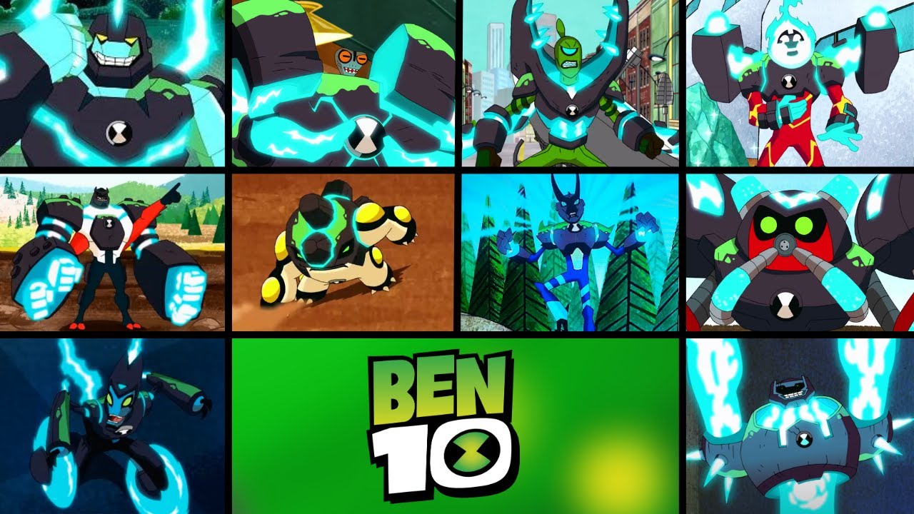 Ben 10 Reboot All Omni Enhanced Aliens Transformations Youtube