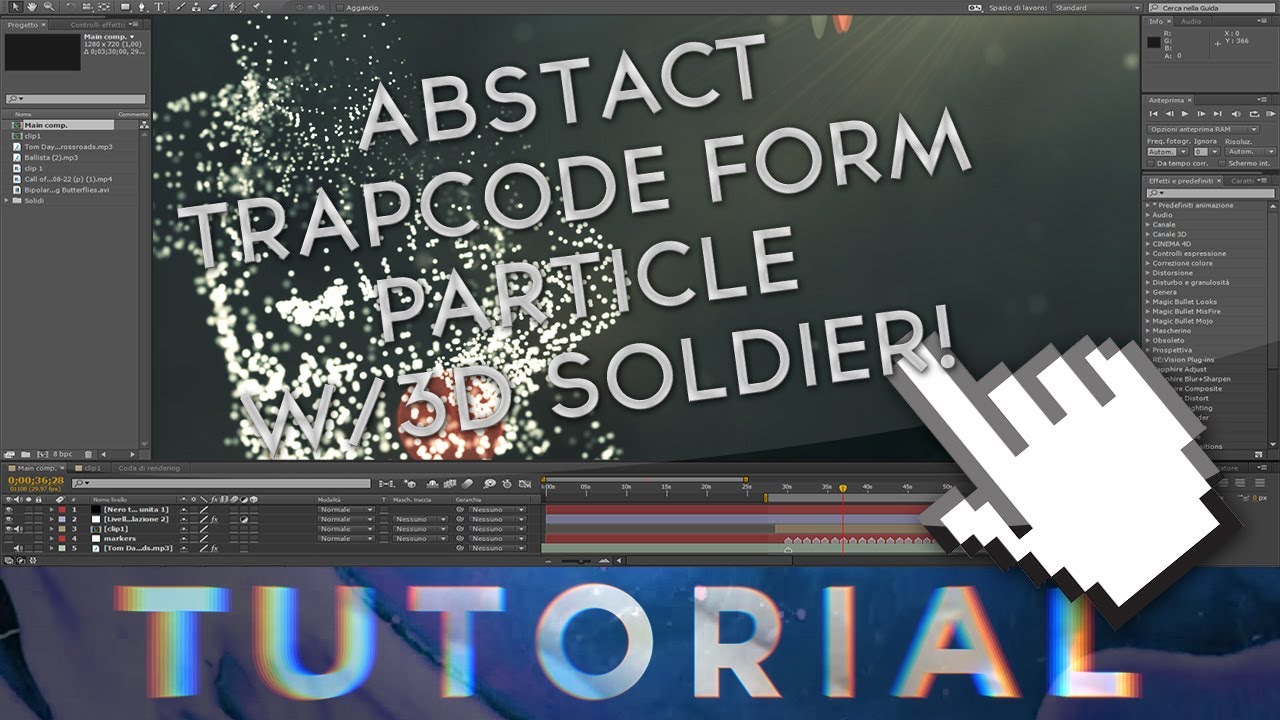 After Effects Tutorial Abstract Trapcode Form Particles And 3d