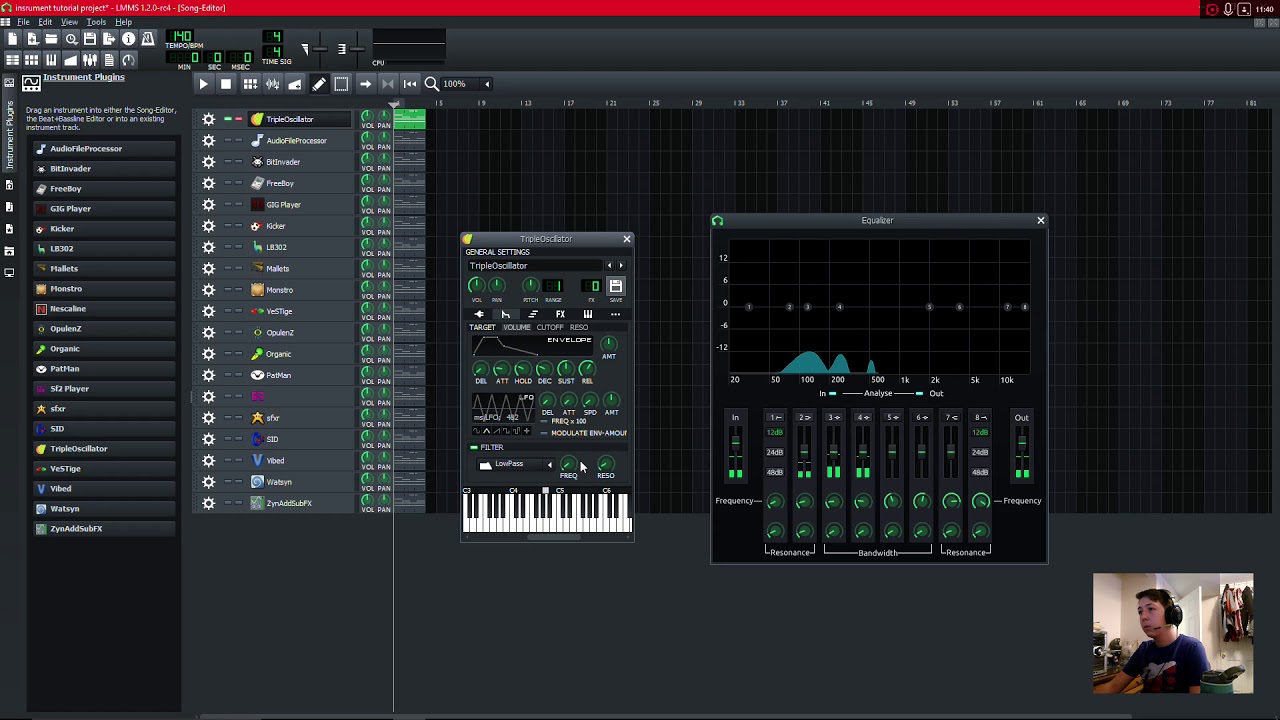 Lmms Tutorial Part 2 Instrument Panel And Triple Oscillator Youtube