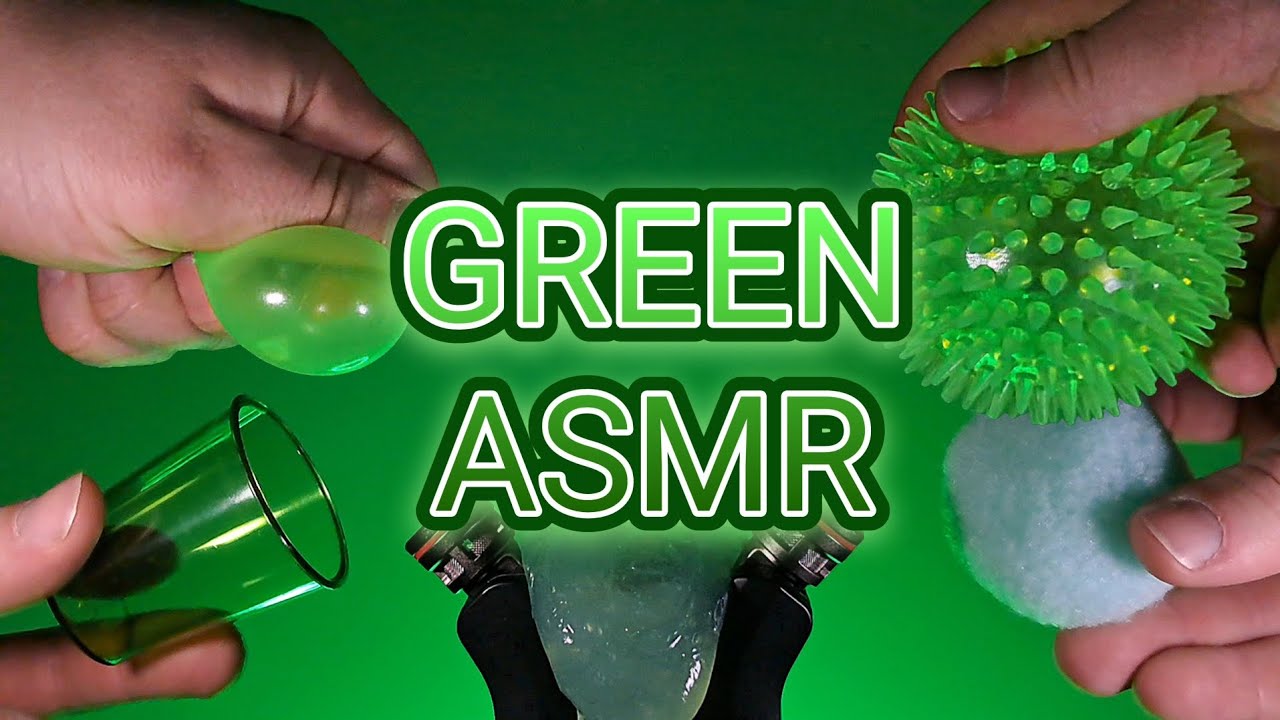 Asmr Green Trigger Edition Colour Ear To Ear Asmr No Talking Youtube