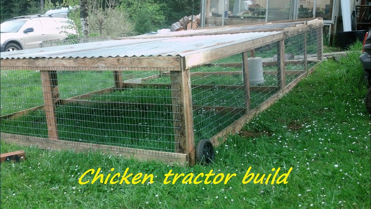 How To Build A Portable Chicken Tractor Coop Part 1 Youtube