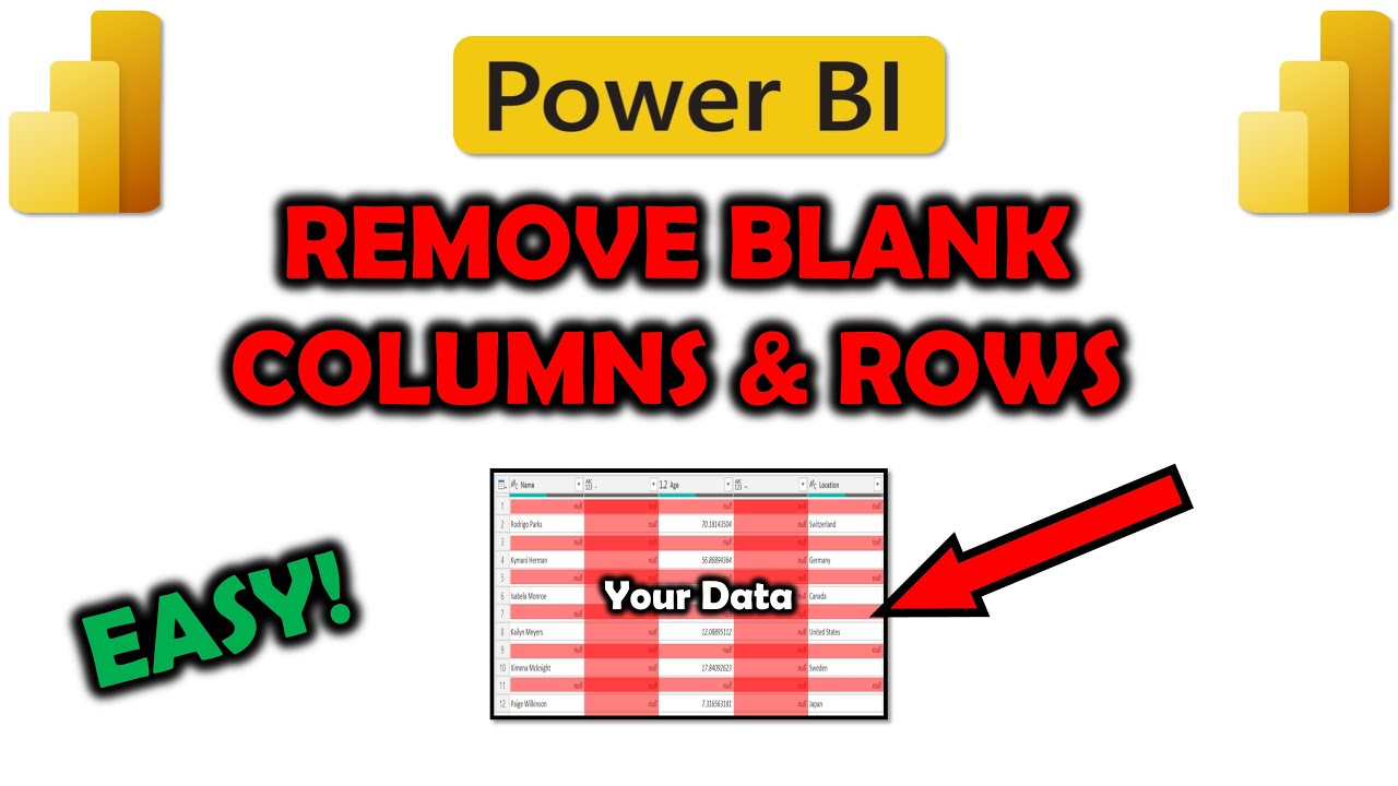 How To Remove Empty Cells In Excel Column