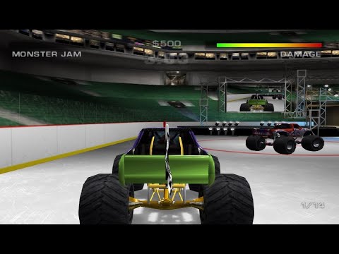 Monster Jam Maximum Destruction Ps2 All Worlds Gameplay Youtube