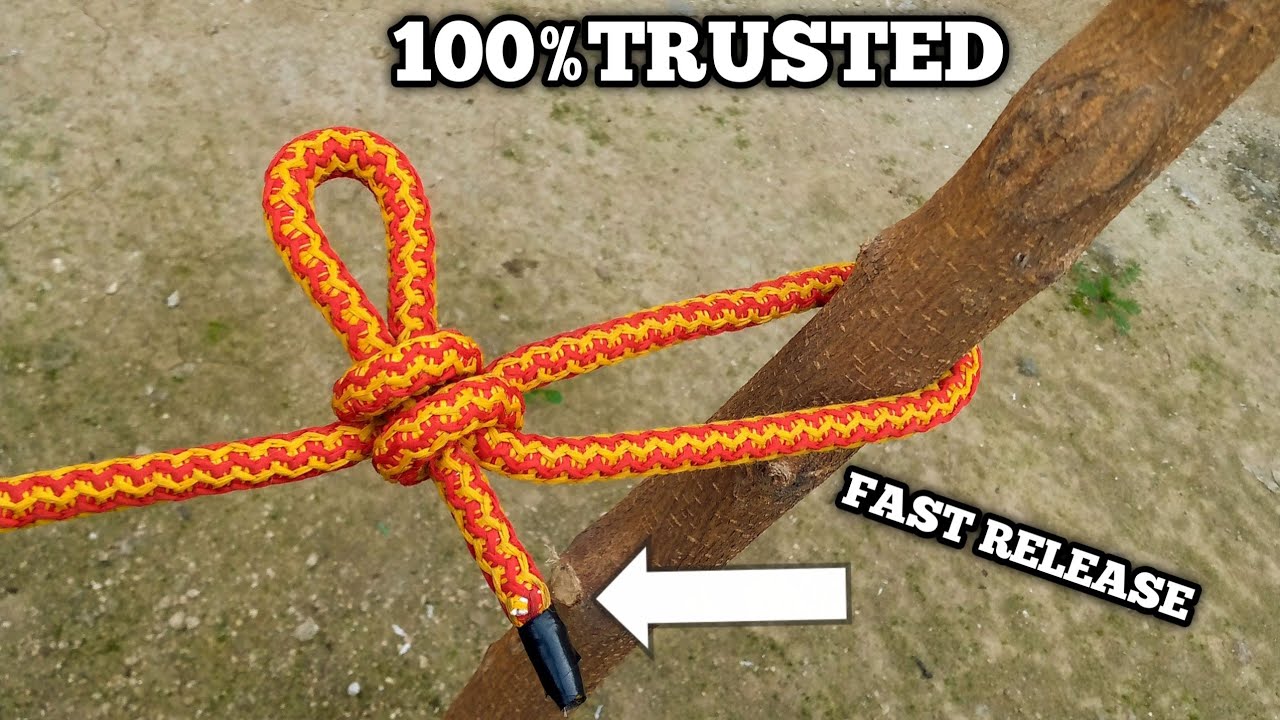 How To Tie The Emergency Rope Knot Youtube