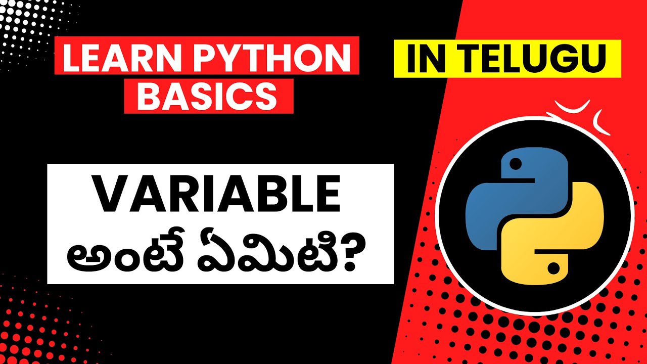 Variable In Python Python In Telugu Python Tutorials In Telugu