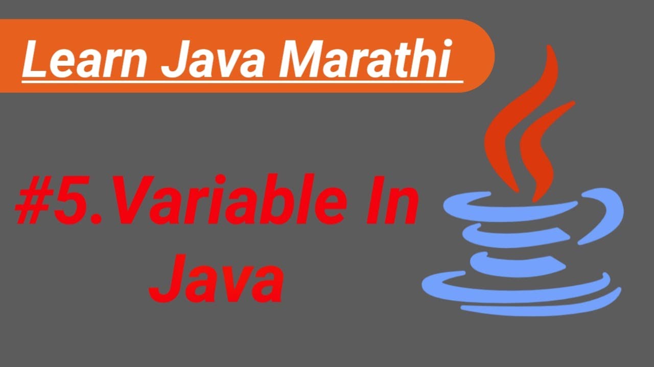 5 Variable In Java In Marathi Youtube
