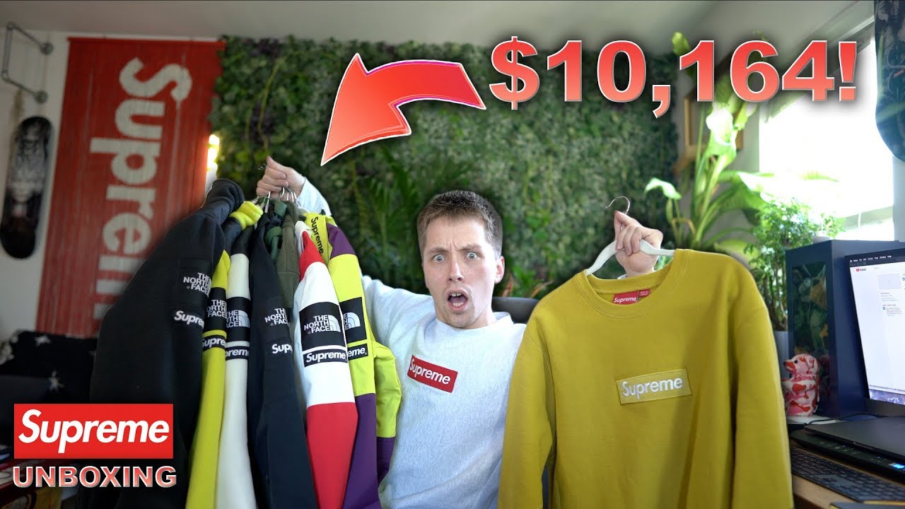 10 000 Supreme Unboxing Youtube