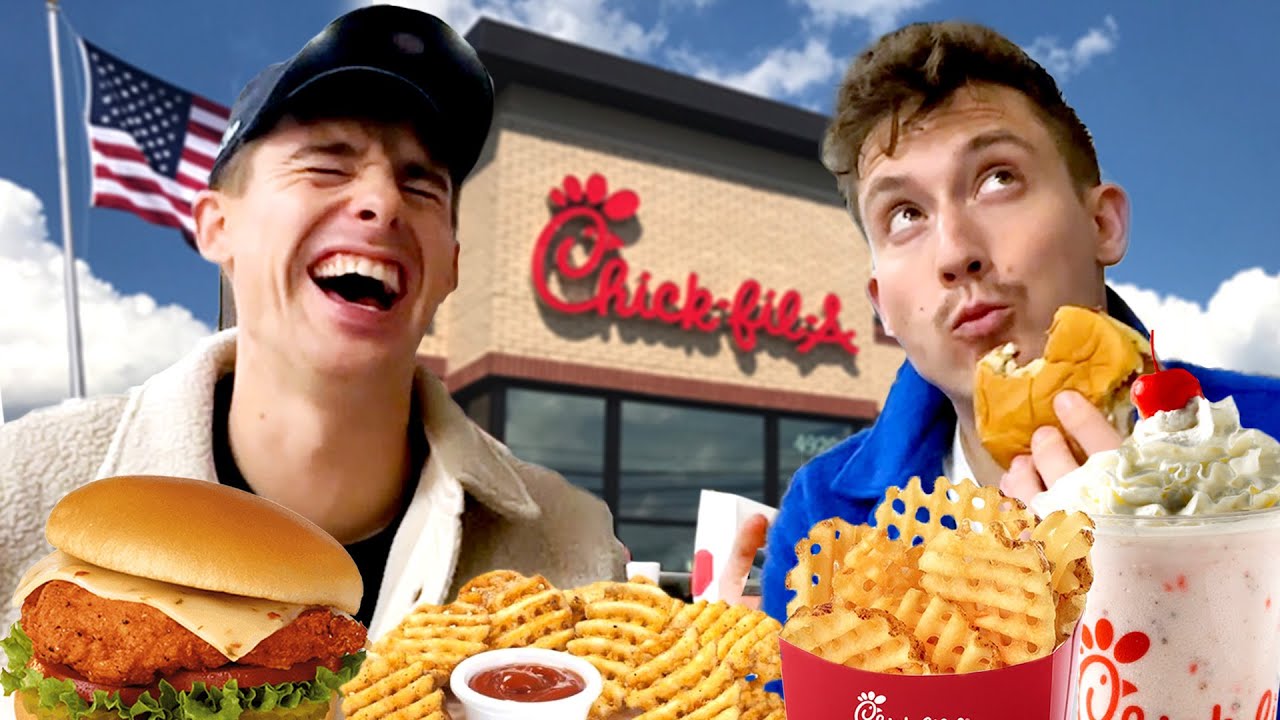 Two Brits Try Chick Fil A For The First Time Youtube