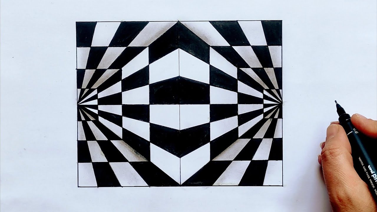 Easy Optical Illusion Art