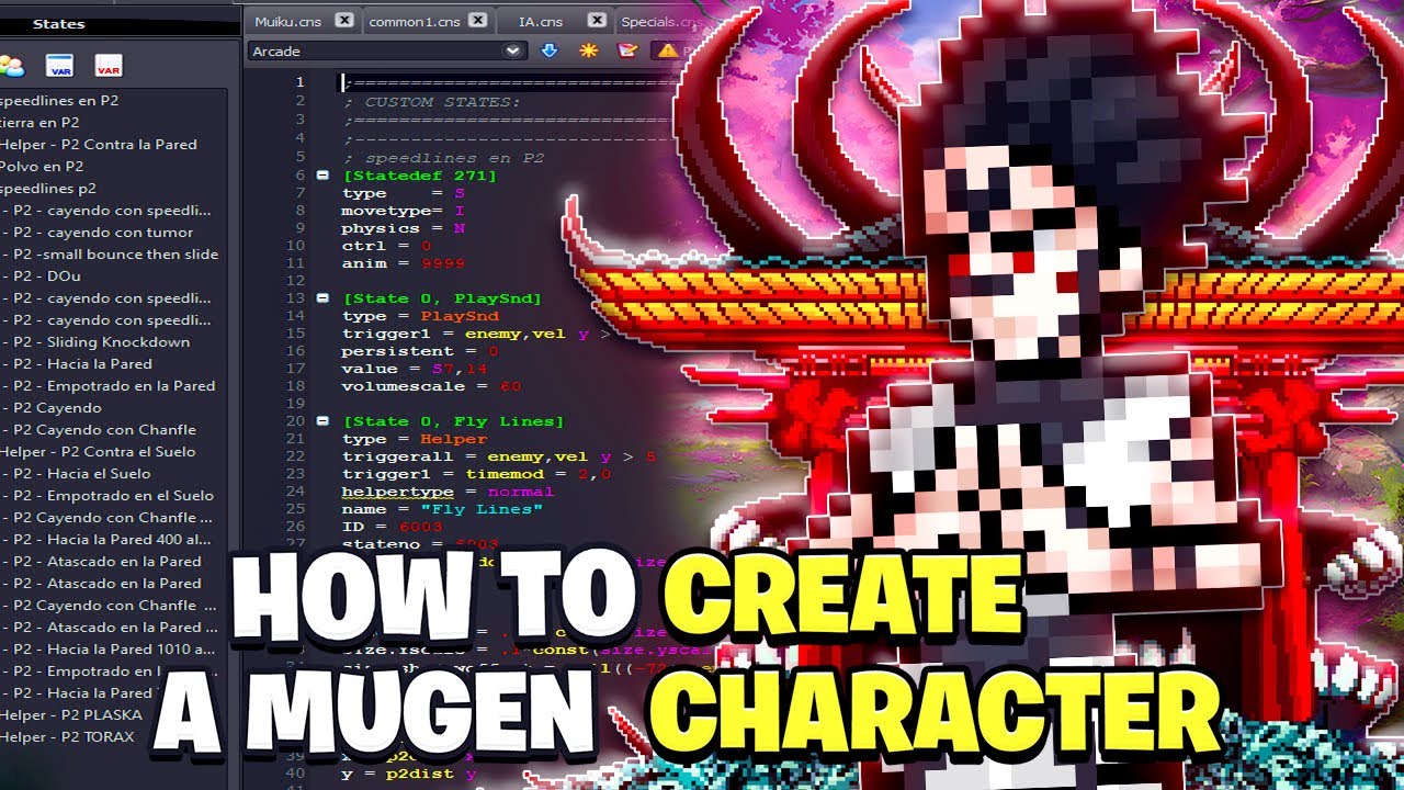 How To Make A Mugen Character Making A Mode Character Creation