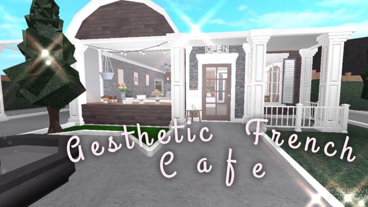 Aesthetic French Cafe Bloxburg Youtube