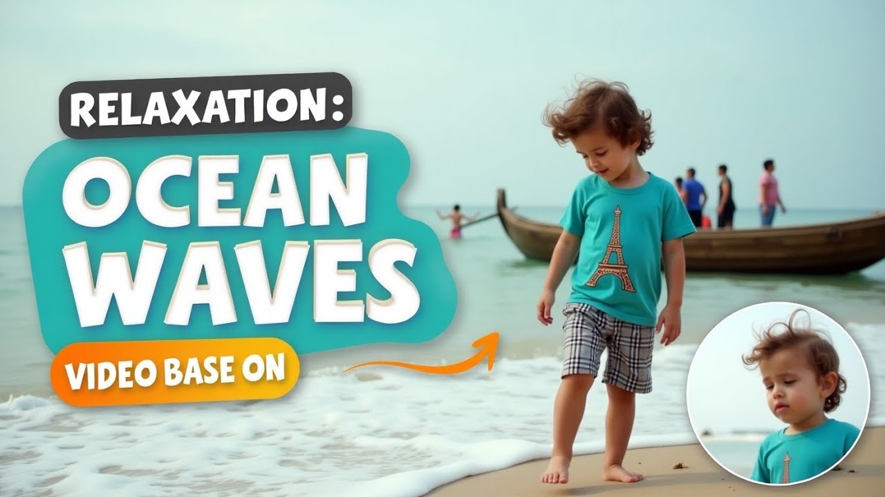 Relaxation Ocean Waves Animation Video Base On Real Video Youtube