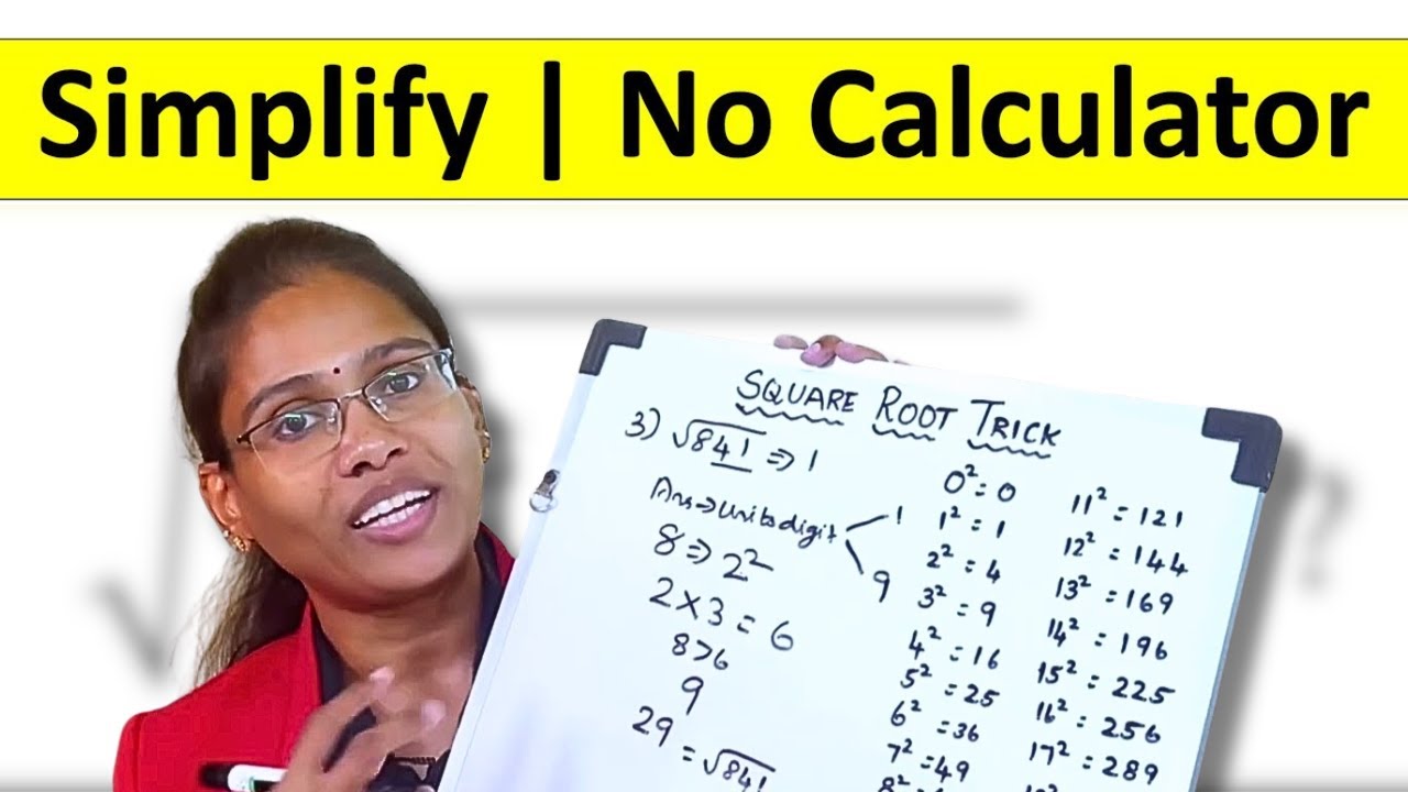 Nice Square Root Math Simplification How To Find The Answer In 10 Sec