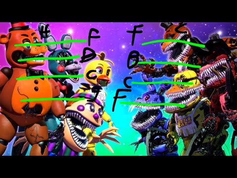 Sfm Fnaf Hoaxes Vs Corrupted But Healthbars Youtube